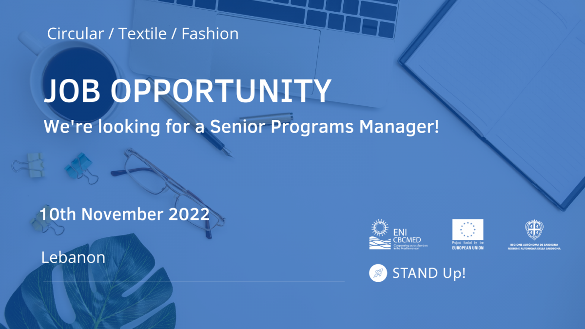 STAND Up!: We’re hiring a Programs Manager! | ENI CBC Med
